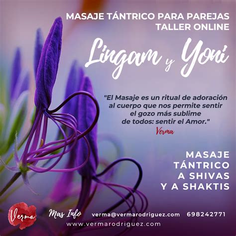 Masaje Tántrico para parejas Verma Rodriguez Cursos y Formación de