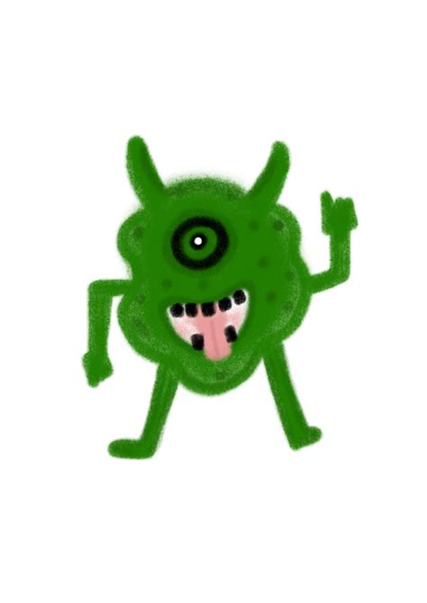 Monster Tecknad Serie Rolig S T Liten Monster Png
