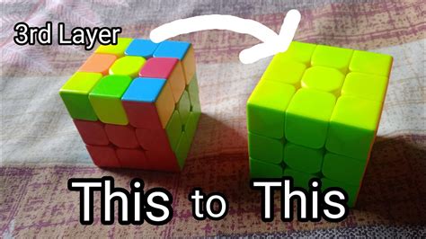 How To Solve A Third Layer Of Rubik S Cube Rubik S Cube Ki Last Layer