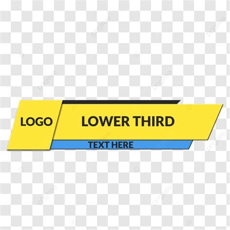 Banner Amarillo De La Tercera Etiqueta Inferior PNG Dibujos Tercio