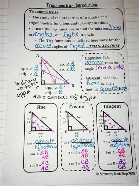 Right Triangles And Trigonometry Practice