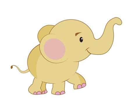 Ilustración de elefante africano hermoso divertido ilustración de