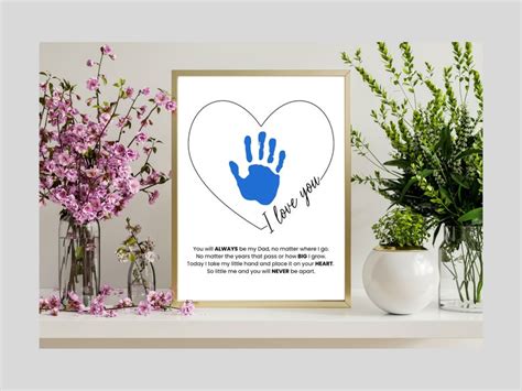 Father S Day Handprint Craft Printable Father S Day Gift Gift For Dad