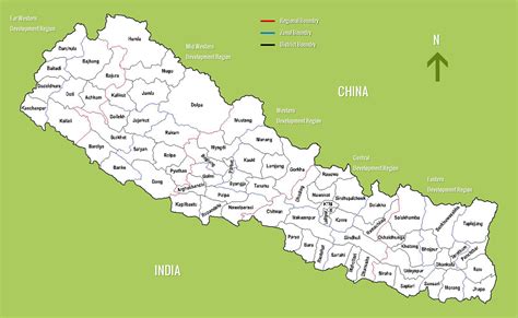 Detailed Map Of Nepal