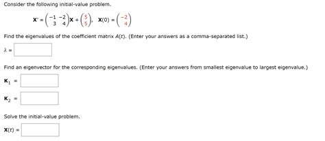 solved consider the following initial value problem 1 2 x