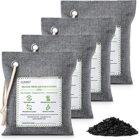 CLEVAST Bamboo Charcoal Air Purifying Bags Large 4200g Removes