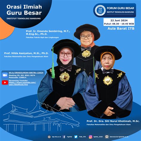 Upcoming Events Orasi Ilmiah Guru Besar Itb