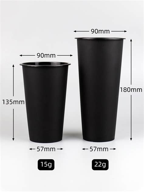 90口径黑色磨砂奶茶杯一次性喜茶同款700注塑杯带盖饮料杯定logo 阿里巴巴