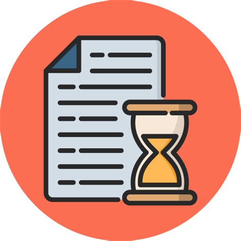 Pending Tasks Free Time And Date Icons