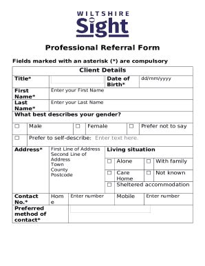 Pbdg Referral Doc Template Pdffiller