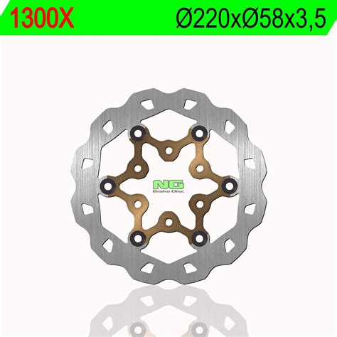 Disco de freno NG ondulado flotante 1300X Ø220 x Ø58 x 3 5 Motos Cano