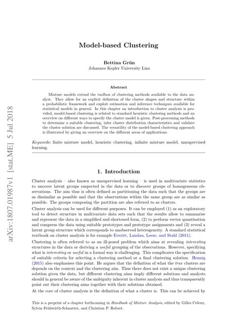 pdf model based clustering