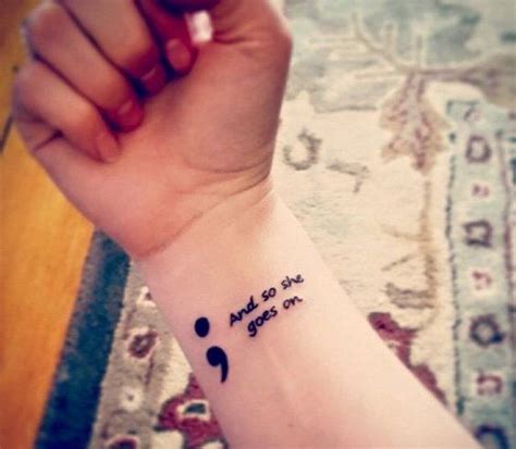 30 Inspirational Semicolon Tattoo Designs Art And Design Unique
