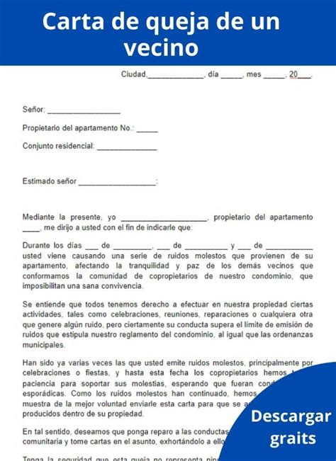 Modelos De Carta De Queja