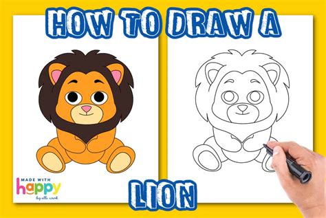 How To Draw A Lion Step By Step For Beginners