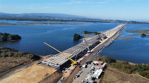 Trabajos de construcción del Puente Industrial alcanzan 40 de avance