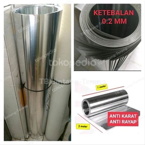 Jual Seng Plat Aluminium Lembaran 2 M X 1 M X 0 2 Mm Shopee Indonesia
