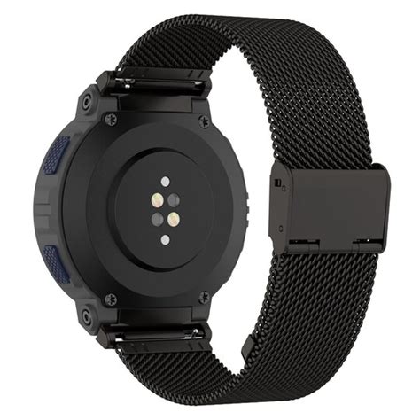 INF Klockarmband i rostfritt stål för Amazfit Active Edge A2212 Svart