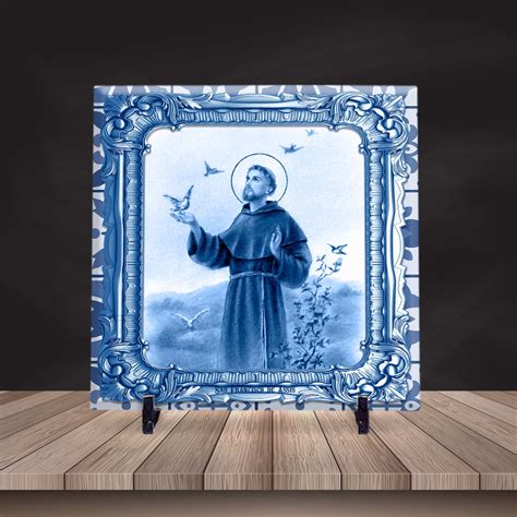 Azulejo Personalizado São Francisco de Assis Est Portugues 20x20