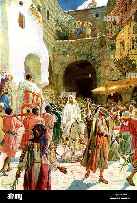 Jesus Enters Jerusalem Clip Art