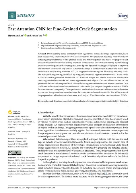 pdf fast attention cnn for fine grained crack segmentation
