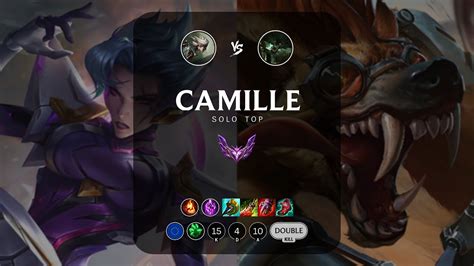 Camille Top Vs Warwick Euw Master Patch Youtube