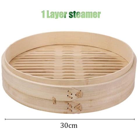 Cuiseur Vapeur Panier Vapeur En Bambou Avec Couvercle Cuiseur Vapeur