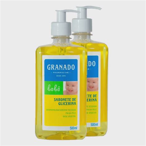 Sabonete Líquido Infantil Glicerina Granado Bebê 500ml Kit duas