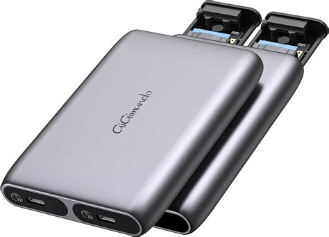 GiGimundo Boîtier SSD M 2 NVMe Dual Bay USB 3 2 Gen 2 Type C Boîtier