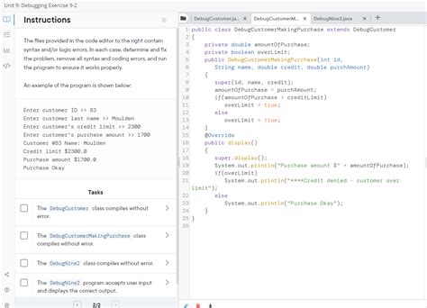 Solved Unit 9 Debugging Exercise 9 2 NEED IN JAVA The Chegg