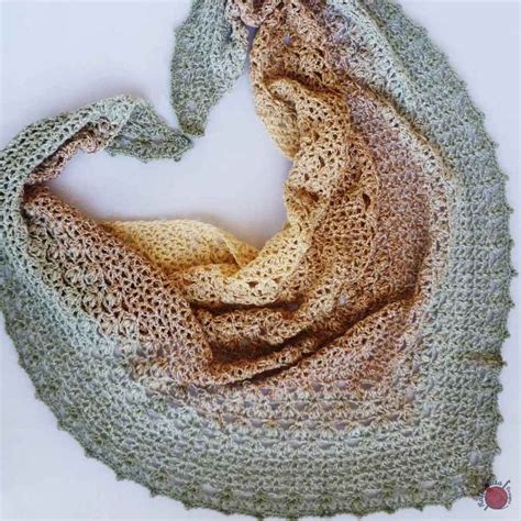 Proserpina V Stitch Crochet Shawl Free Pattern By RaffamusaDesigns