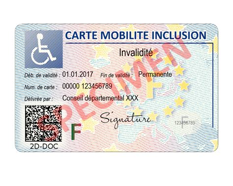 La carte mobilité inclusion destinée aux personnes handicapées et aux