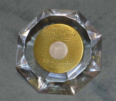 Apollo Flown Battery Plate Acrylic Lucite Space Lunar Moon Artifact