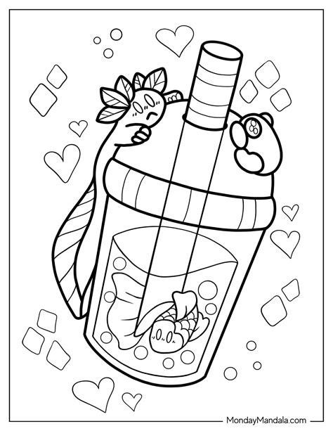 20 Boba Tea Coloring Pages Free PDF Printables 60 OFF