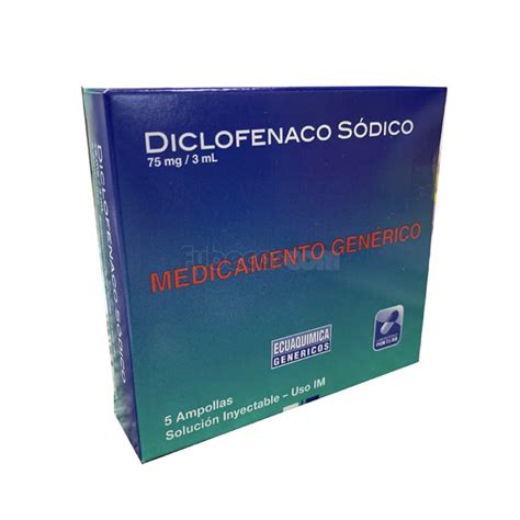 Diclofenaco Sodico Mintlab Im 75Mg 3 Mlx5 Suelta Fybeca