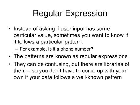 ppt validation using regular expressions powerpoint presentation free download id 5165224