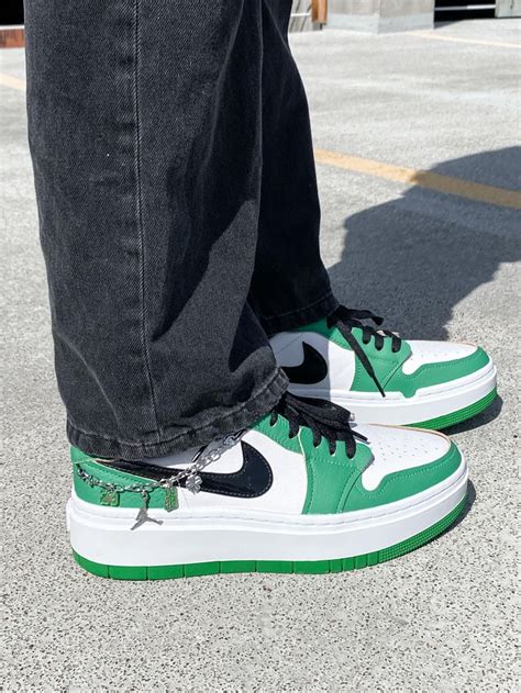 Jordan Womens Wmns Air Elevate Low Se Dq Lucky Green Size