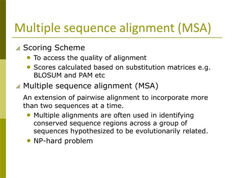 PPT Progressive Multiple Sequence Alignments From Triplets PowerPoint