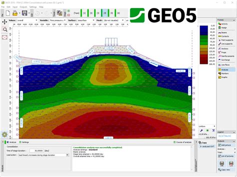 geo5 fem consolidation