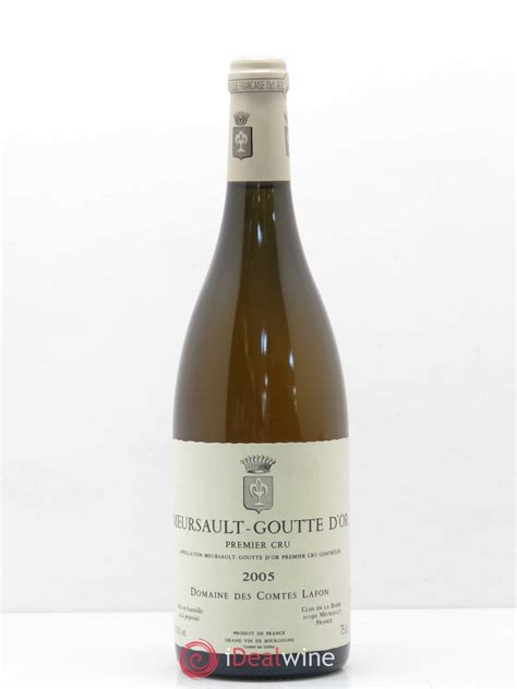 Buy Meursault 1er Cru Goutte D Or Comtes Lafon Domaine Des 2005 Lot