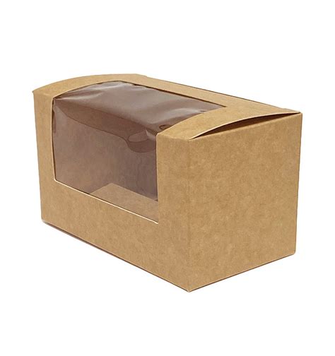 Pudełko kartonowe Kraft z okienkiem 125x70x70mm 500 Sztuk