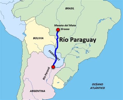 Dónde está el río Paraguay con mapa Saber es práctico