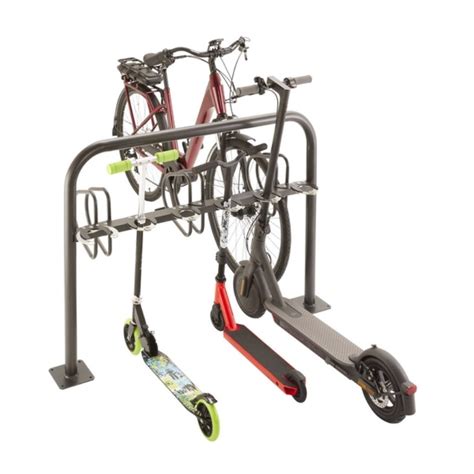 Range 6 trottinettes 3 vélos Mottez