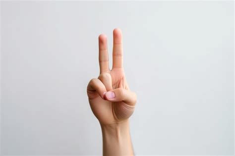 Premium Ai Image Hand With Pointing Index Finger Isolated Generative Ai