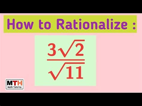 How To Rationalise The Denominator Surds Math Tutorial YouTube