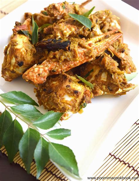 Poornima S Cook Book Chettinad Crab Masala Chettinad Nandu Masala