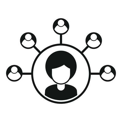 icono de esquema de persona de sociología estilo simple 14528687