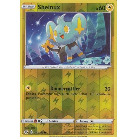 Sheinux 040 159 REVERSE HOLO Zenit der Könige Pokemon Karte kaufen
