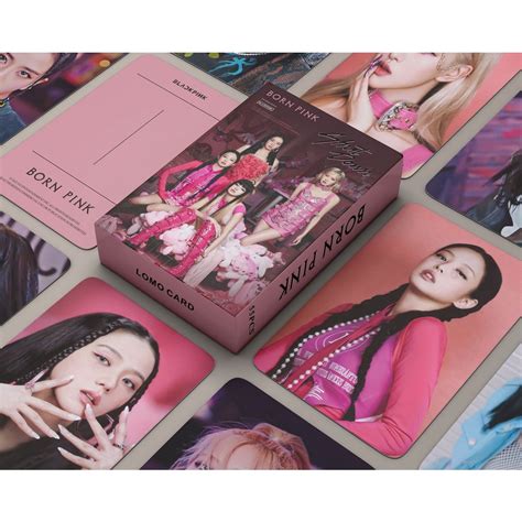 lomo ảnh 54ảnh bộ nhóm BLACKPINK Album Born Pink Shut Down PINK VENOM