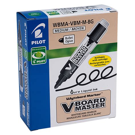 Pilot V Board Master Whiteboard Bullet Marker Green Pack Of 12 Pcs